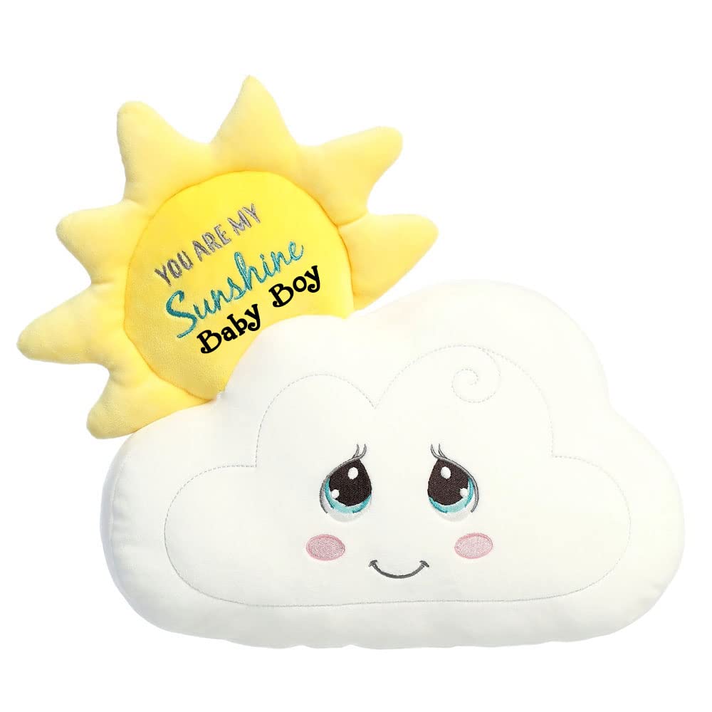 Personalized You are My Sunshine Plush - Inspirational Cushion Stuffed Animal Character Keepsake with Custom Name