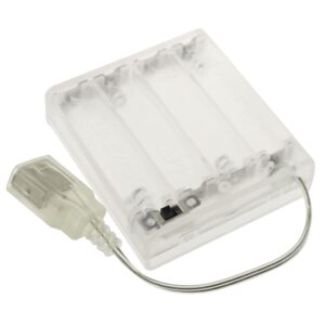 dgzzi battery case usb female socket 4 aa clear battery box holder with on-off switch