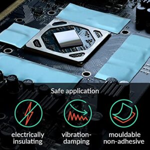 ARCTIC TP-3: Premium Performance Thermal Pad, 100 x 100 x 1.0 mm (Stackable to 2.0 mm Without Performance Loss), 1 Piece - High Performance, Particularly Soft, Ideal Gap Filler, Bridging Gaps