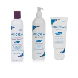 Vanicream Dandruff Shampoo (8 Oz), Conditioner (12 Oz) & Hair Styling Gel (7 Oz)