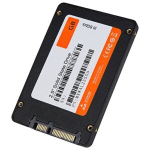 Dpofirs Portable 2.5in Solid State Drive for Desktop/Notebook/AIO Computers, Automatic Identification, Large Space for Office Business Storage(60GB)