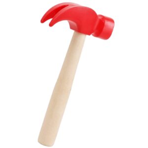 fowecelt wooden hammer toys simulation hammers maintenance tools educational toys for kids birthday party games supplies