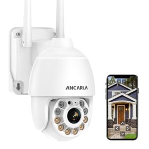 security camera wifi wireless 360° view smart home surveillance cameras with motion detect,color night vision,two way talk,human body auto tracking,the camera need to connect to the dc12v power supply