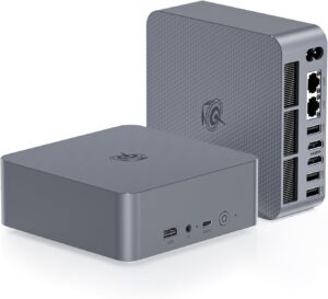 beelink eqi mini pc w-11 pro i5-12450h 24gb ddr5 1tb nvme m.2 ssd dual display 4k@60hz output, wi-fi 6, rj45, built in psu office mini computer