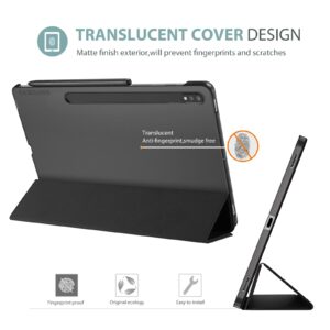 ProCase Cover for Galaxy Tab S8 / Tab S7 11 inch Case, Protective Slim Case Folio Hard Back Stand Smart Cover for 11" Galaxy Tab S8 2022 / Galaxy Tab S7 2020 SM-X700 X706 T870 T875 T878 –Black