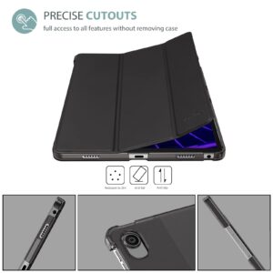 ProCase Case for Lenovo Tab M10 Plus 3rd Gen Case 10.6 Inch 2022(TB125FU/TB128FU/TB128XU), Slim Stand Hard Back Shell Protective Smart Cover Case for Lenovo Tab M10 Plus 10.6" 2022 Release -Black