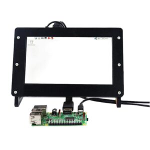 7 Inch Screen Acrylic Shell, 7 Inch Monitor Touch Screen Acrylic Protective Case Shell with Stand Holder for Raspberry Pi 7" Display Screen