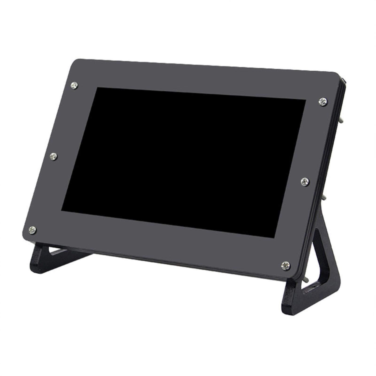 7 Inch Screen Acrylic Shell, 7 Inch Monitor Touch Screen Acrylic Protective Case Shell with Stand Holder for Raspberry Pi 7" Display Screen