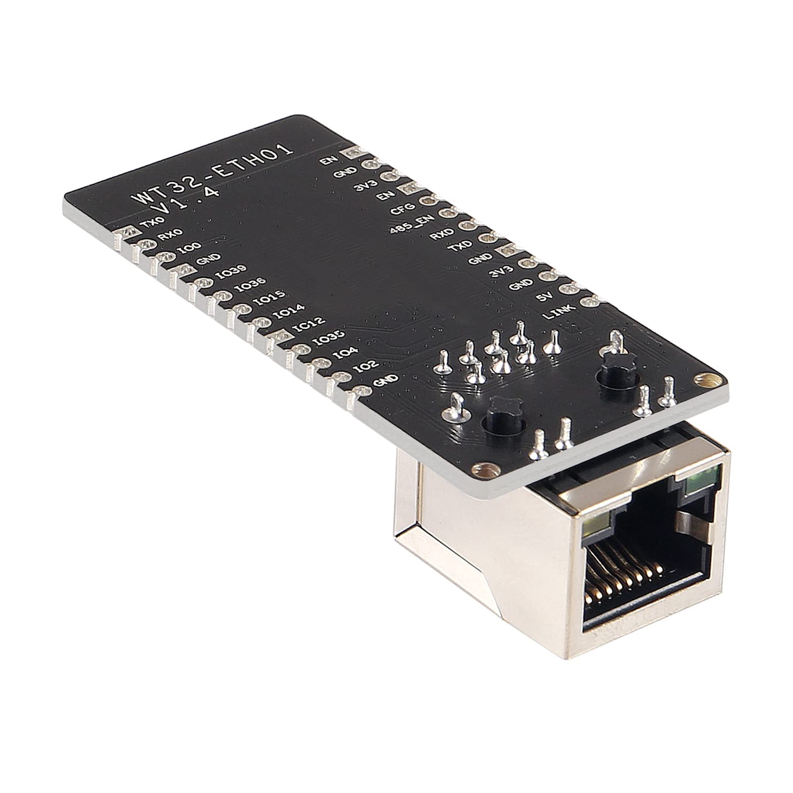 DWEII WT32-ETH01 ESP32 Module Ethernet WiFi Bluetooth Development Board WT32-ETH01 Embedded Serial Port to Ethernet Converter Serial to WiFi&Bluetooth MCU Module Pack of 1