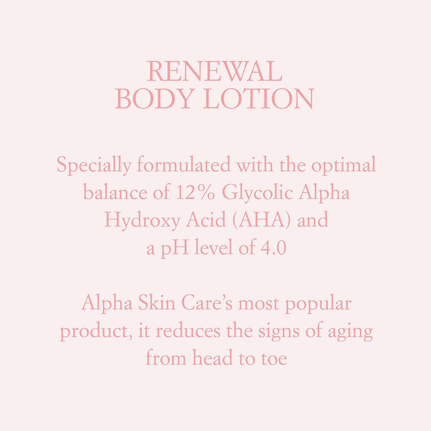 Alpha Skin Care Anti-Aging Moisturizing Body Wash with Glycolic Alpha Hydroxy Acid (12 oz) + Renewal Body Lotion with 12% Glycolic Alpha Hydroxy Acid (12 oz) Bundle