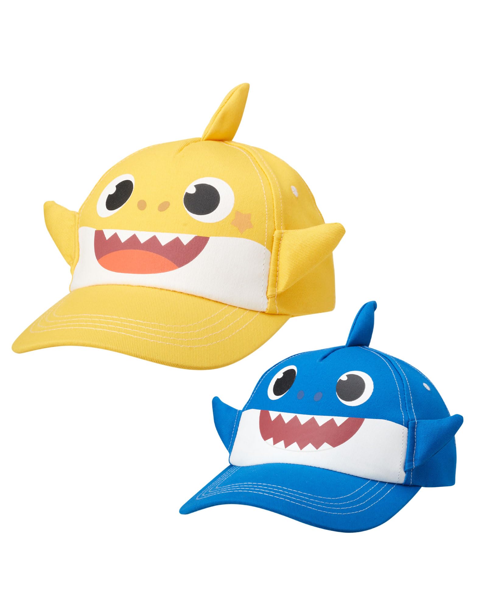 Nickelodeon Baby Shark Mommy or Daddy and Me Hat – Boys’ and Girls’ Matching Adult and Toddler Hat, Size Age 2-4T, Dad - Baby Shark BlueYellow