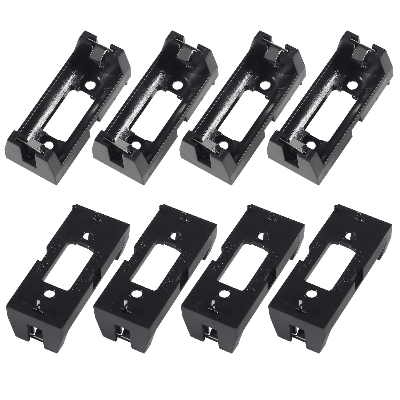 8pcs CR123A CR123 Battery Holder Box Clip Case with PCB Mounting Wire for CR123 CR123A Lithium Battery