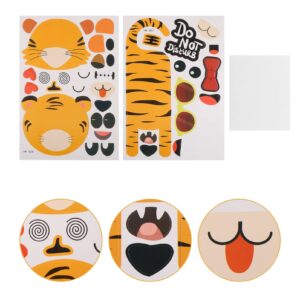 jojofuny Jungle Animals Cartoon Do Not Disturb Door Knob 2 Pcs Animal Shaped Paper Hanger Signs DIY Door Knob Pendants for Children Bedroom Kids Hangers