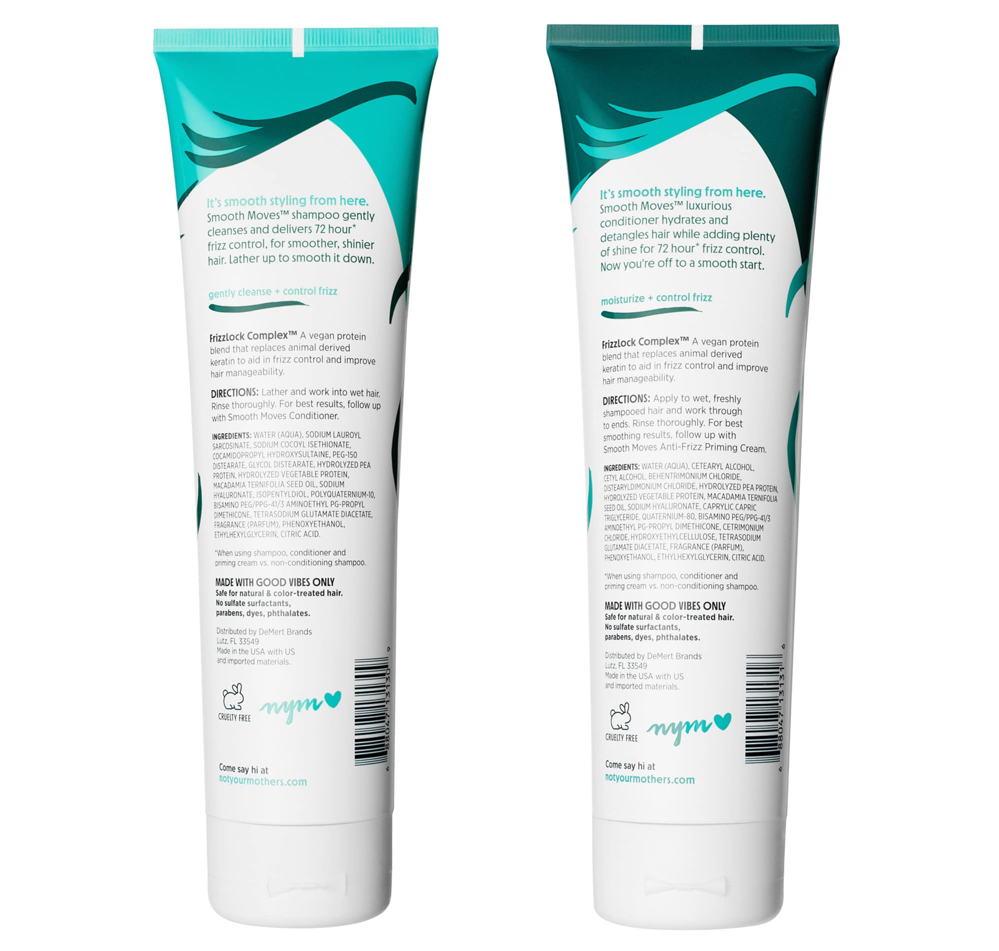 Not Your Mother's Smooth Moves Anti-Frizz Shampoo and Conditioner (2-Pack) - 9.7 fl oz - Smooth Frizz, Enhance Hair Shine, Moisturize Hair