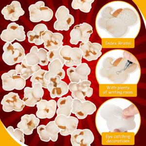 60 Packs Popcorn Mini Accents Fake Popcorn Various Popcorn Stickers with 60 Packs Glue Point Dots Popcorn Decorations for Classroom Blackboard Bulletin Board Wall School