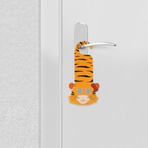 jojofuny Jungle Animals Cartoon Do Not Disturb Door Knob 2 Pcs Animal Shaped Paper Hanger Signs DIY Door Knob Pendants for Children Bedroom Kids Hangers