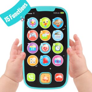 baby toys 12-18 months baby learning cell phone toys for 1 year old boy gifts - interactive musical developmental phones toy for 12 months infant and toddler birthday gifts