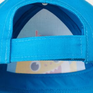 Nickelodeon Toddler Boys’ Baby Shark Hat – Adjustable Baseball Cap (2T-4T), Size 2-4T, Baby Shark White/Blue