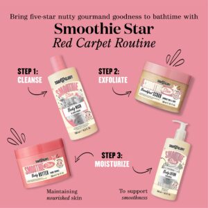 Soap & Glory Smoothie Star Moisturizing Shower Gel - Hydrating & Revitalizing Honey Milk Body Wash - Almond Scented Gentle Body Wash & Shower Soap (500ml)