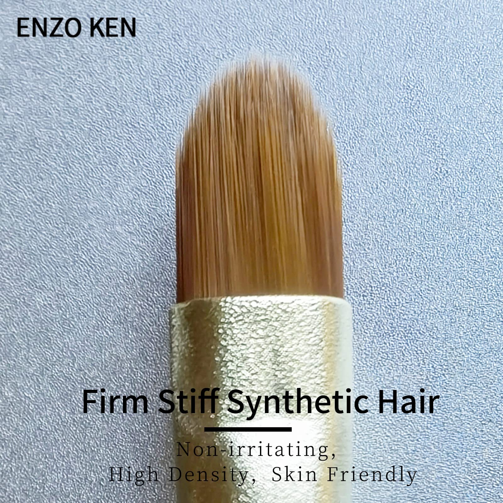 ENZO KEN Thin Lip Brush, Mini Flat Concealer Brush Under Eye, Small Lip Makeup Brush for Lip Stick, Liquid Lipstick, Liquid Blush, Lipgloss, Lip Plumper, Lip Plumping Lip Gloss, Spots, Mature Skin.