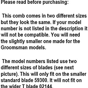 Trimmer Replacement 10 Setting Position Adjustable Guard Guide Comb 12mm - 21mm Standard Blade 59300 for Wahl All in One Lithium Ion Beard (Fits Only One Blade Size for Specific Models)