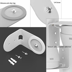 Teccle Angled Window Mount for Wyze Cam V3, 20 Degrees Tilt (Up/Down/Left/Right), Through Window Use Cam v3 ，Helps You Watch Front Yard and Driveway (20° tilt window Mount, white/Pack of 4)