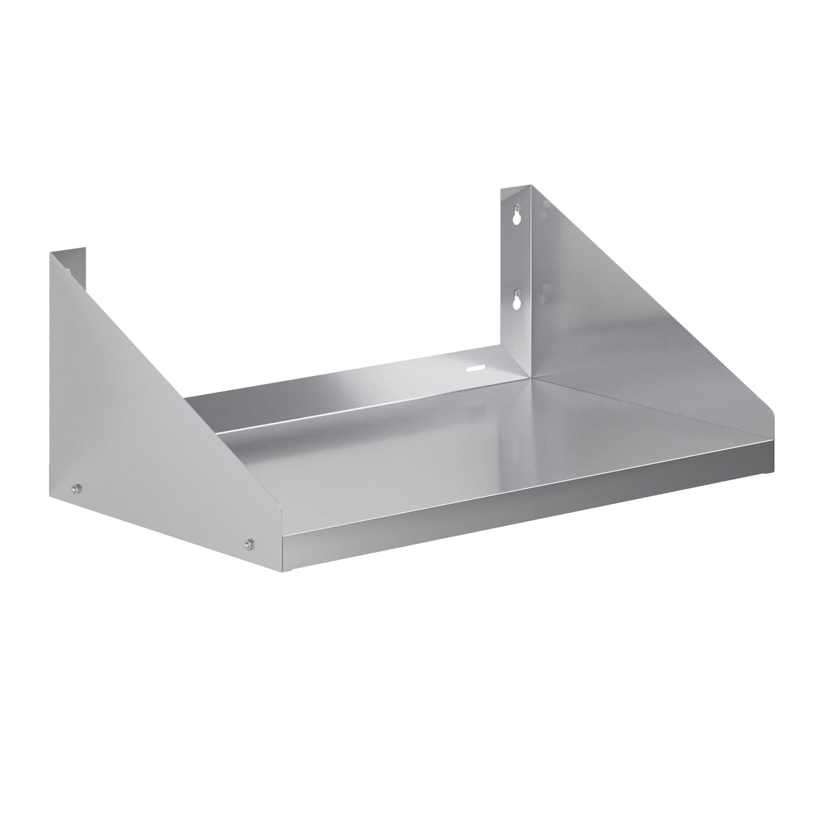 AmGood 30" Long X 18" Deep Stainless Steel Wall Shelf with Side Guards