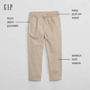 GAP Baby Boys Rib Waist Pull-on Khaki Chino Casual Pants, Navy Base Blue, 3-6 Months US