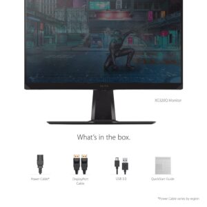 ViewSonic Elite XG320Q 32" 1440p QHD Gaming Monitor with 175Hz, 0.5ms, HDR 600, G-Sync Compatible, 99% AdobeRGB, HDMI, DP and Advanced Ergonomics (Renewed)