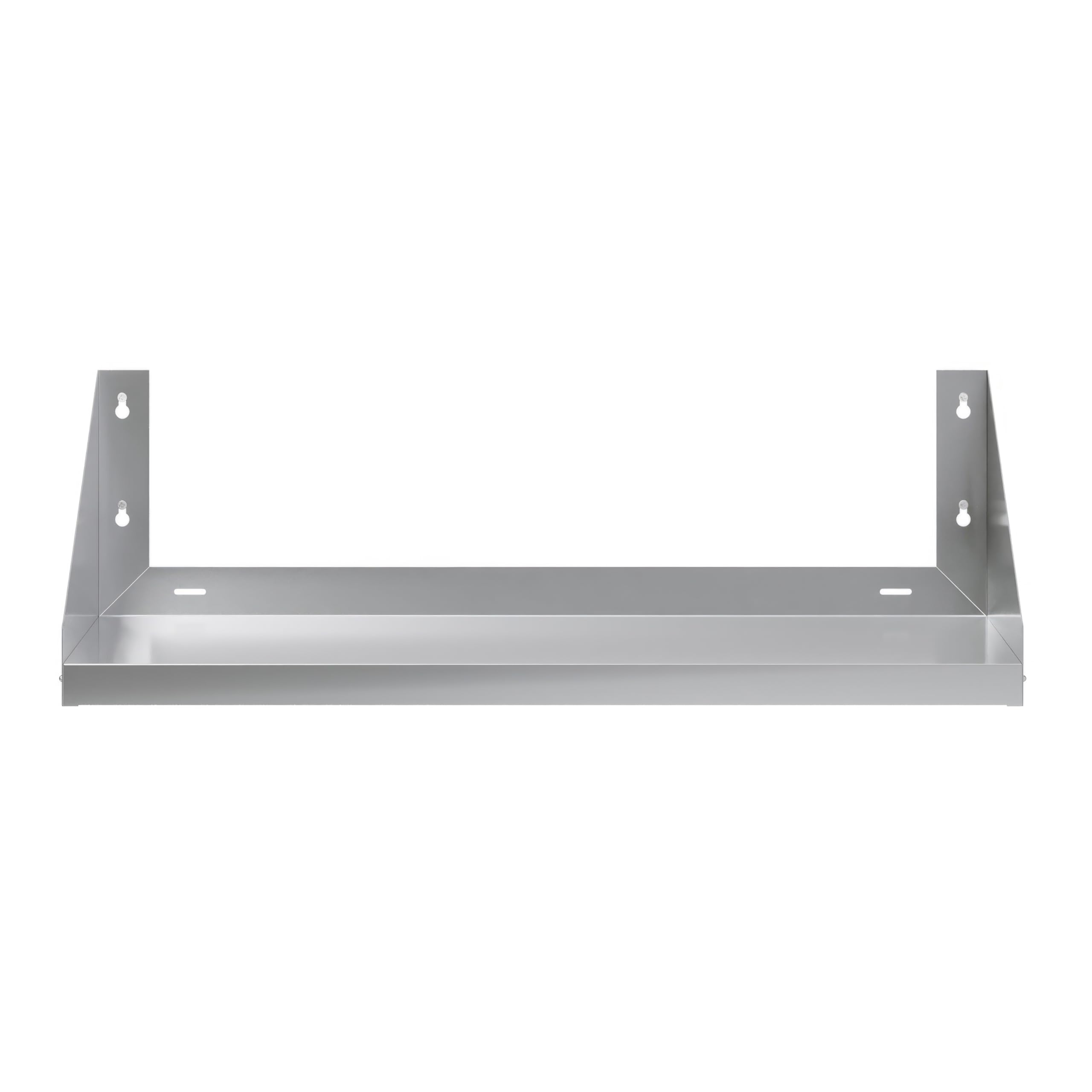 AmGood 36" Long X 18" Deep Stainless Steel Wall Shelf with Side Guards