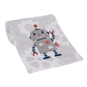 Bedtime Originals Robbie Robot Baby Blanket, Gray