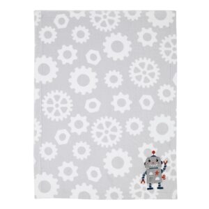 Bedtime Originals Robbie Robot Baby Blanket, Gray