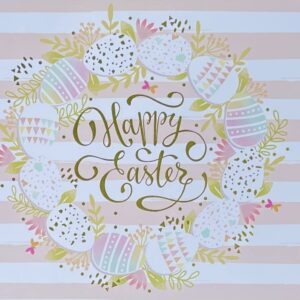 Easter Foam Backed Easy Clean Vinyl Placemats - Happy Easter (Happy Easter)