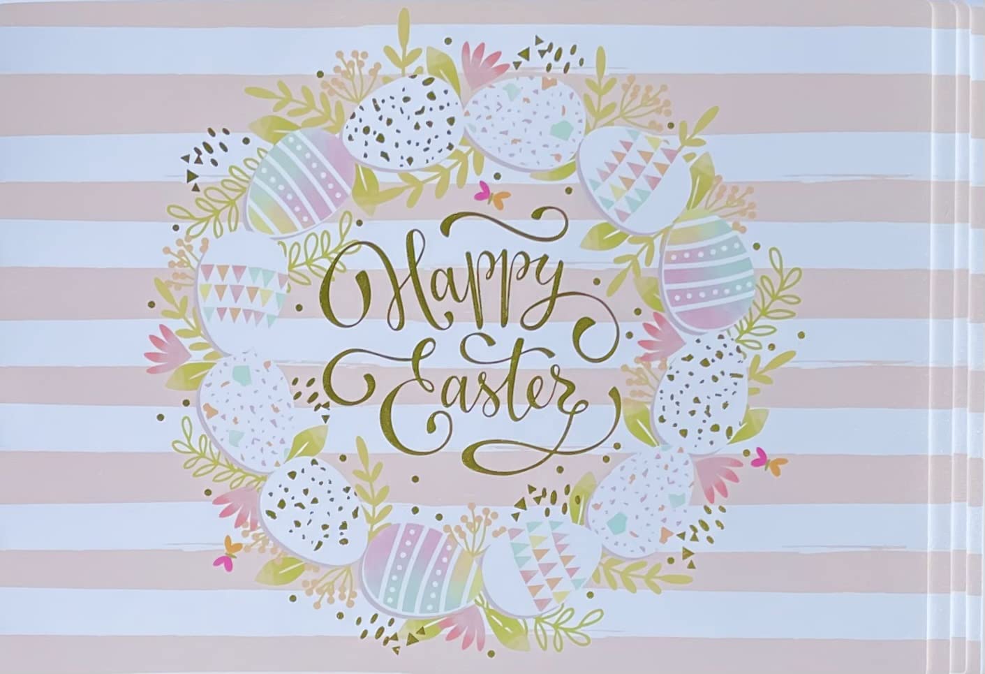 Easter Foam Backed Easy Clean Vinyl Placemats - Happy Easter (Happy Easter)