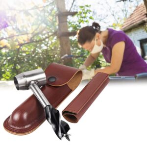 multifunctional survival settlers tool hand auger wrench wood drill peg and manual hole maker multitool