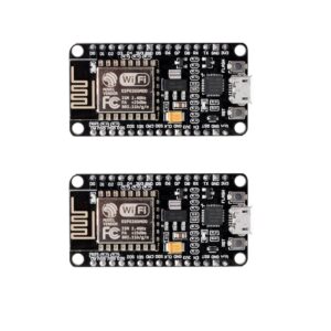 stemedu 2pcs 2.4g wifi 4mb serial module esp8266 nodemcu cp2102 devkit esp-12e development board - open source iot module for ar duino