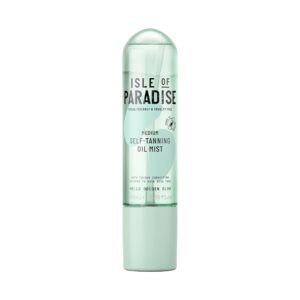 isle of paradise self tanning oil mist, medium (golden glow) - color correcting self tan spray, vegan, cruelty free, 6.76 fl oz