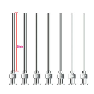 12Pcs 20G Dispensing Needle Set, Stainless Steel Syringe Dispensing Blunt Tip - 2inch/50mm, Blunt Tip, All Metal