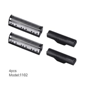 Replaceable razor head 4Pcs Razor Trimmer Replacement Knife Heads Knife Head Covers for Kemei KM-1102