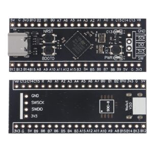 DWEII 1PCS STM32F411 Development Board V3.0 STM32F411CEU6 STM32F4 Learning Board 100MHz Clock 512kB Flash and 128kB RAM with 1 PCS ST-Link V2 (Random Color) Support for MicroPython/Programming