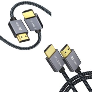 ivanky 4k hdmi 2.0 cable 6.6 ft + 10ft