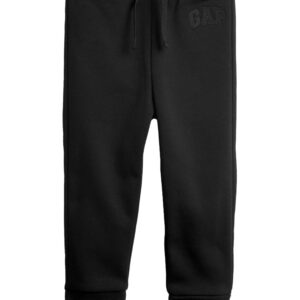 GAP Baby Boys Logo Pull-on Joggers Casual Pants, True Black V2 2, 3-6 Months US