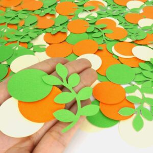 Little Cutie Baby Shower Decorations 200PCS Orange Confetti Citrus Party Decorations A Little Cutie is On The Way Baby Shower Orange Party Decorations