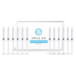 smile eo teeth whitening gel refill 12x syringes carbamide peroxide