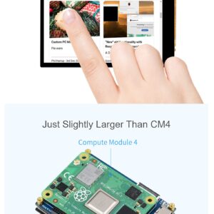 2.8inch Touch Screen Expansion for Raspberry Pi Compute Module 4(CM4), USB2.0 Interface,Fully Laminated Display, Gigabit Ethernet