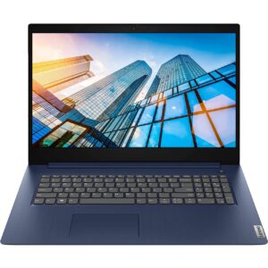 lenovo ideapad 3 laptop, 17.3" hd+ screen, intel core i5-1035g1 processor, 20gb ram, 256gb ssd, hdmi, wi-fi, bluetooth, windows 11 home, blue