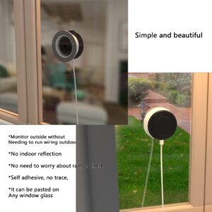 Teccle Window Mount for Yi Smart Home Camera, Through Window Use Yi Home Camera, No Indoor Reflections (2 Pack)