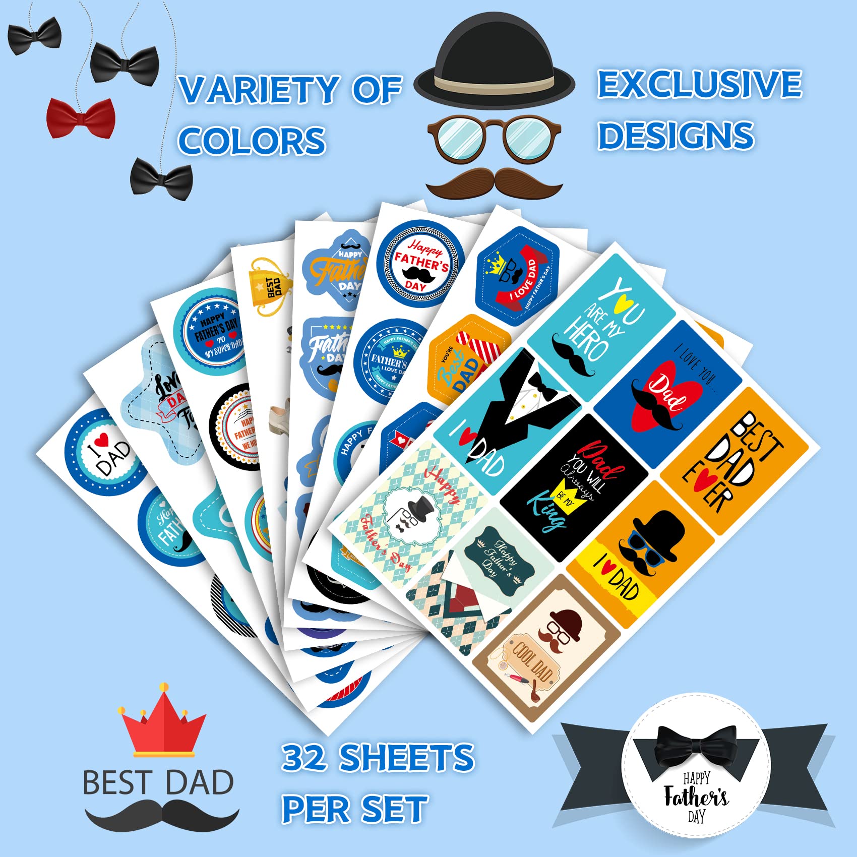 Fathers Day Stickers Dad Stickers Fathers Day Stickers For Dad Happy Fathers Day Stickers Father Day Stickers Fathers Day Labels Father'S Day Stickers Father Day Stickers Happy Father Day Stickers