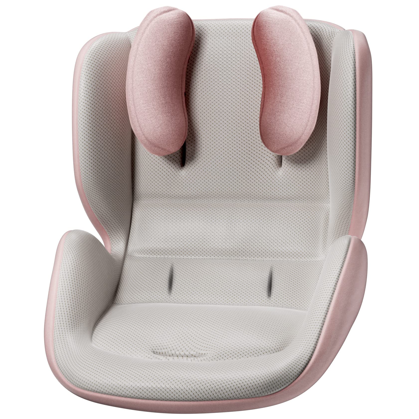 Innokids Baby Stroller Seat Liners 2-in-1 Reversible Cushion Insert with Adjustable Pillow Fit Travel in Summer or Winter (Pink)