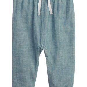 GAP Unisex Baby Chambray Pants, Chambray 042, 3-6 Months US